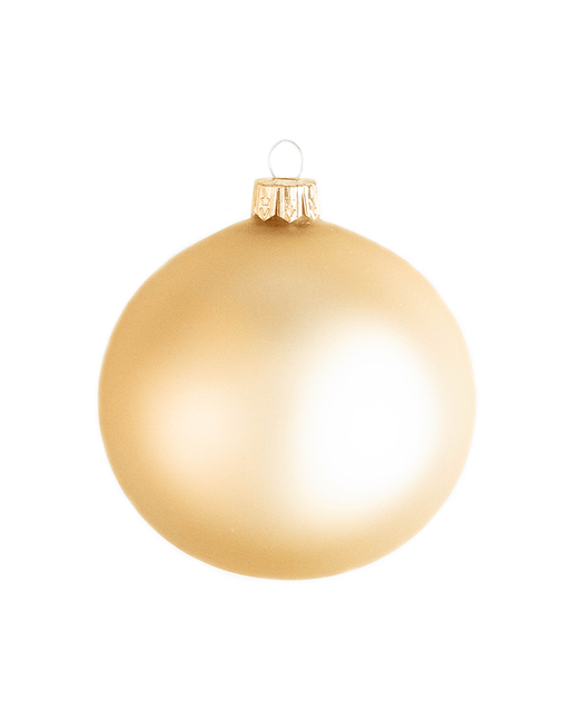 3 in Matte Gold Polish Bauble | Decorent